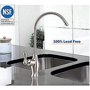 Reverse Osmosis RO Water Filter Non Air Gap Faucet | Brushed Nickel