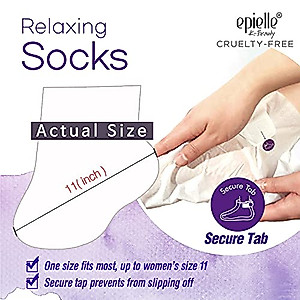 epielle New Moisturizing Socks and Gloves for Hand and Foot Care | Assorted 5 Pairs Socks (Socks 5 Pairs) | Skincare Gifts for Her.. Stocking Stuffer!!