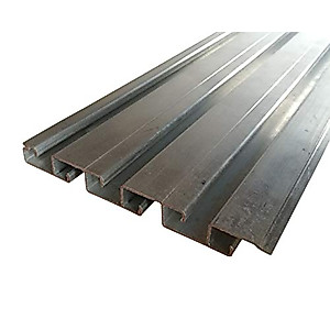 FixtureDisplays® 24" L x 5"W Double Sided Slatwall Aluminum Slatwall Panel Merchandising Slatwall Metal Board 11561-SLATWALL-NPF-SL