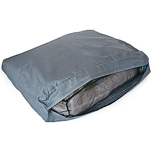 Molly Mutt Water-Resistant Dog Bed Liner, Polyester Bed Liner for Dogs, Easy to Clean, Gray, Huge, 36”x 45”x 4.75”