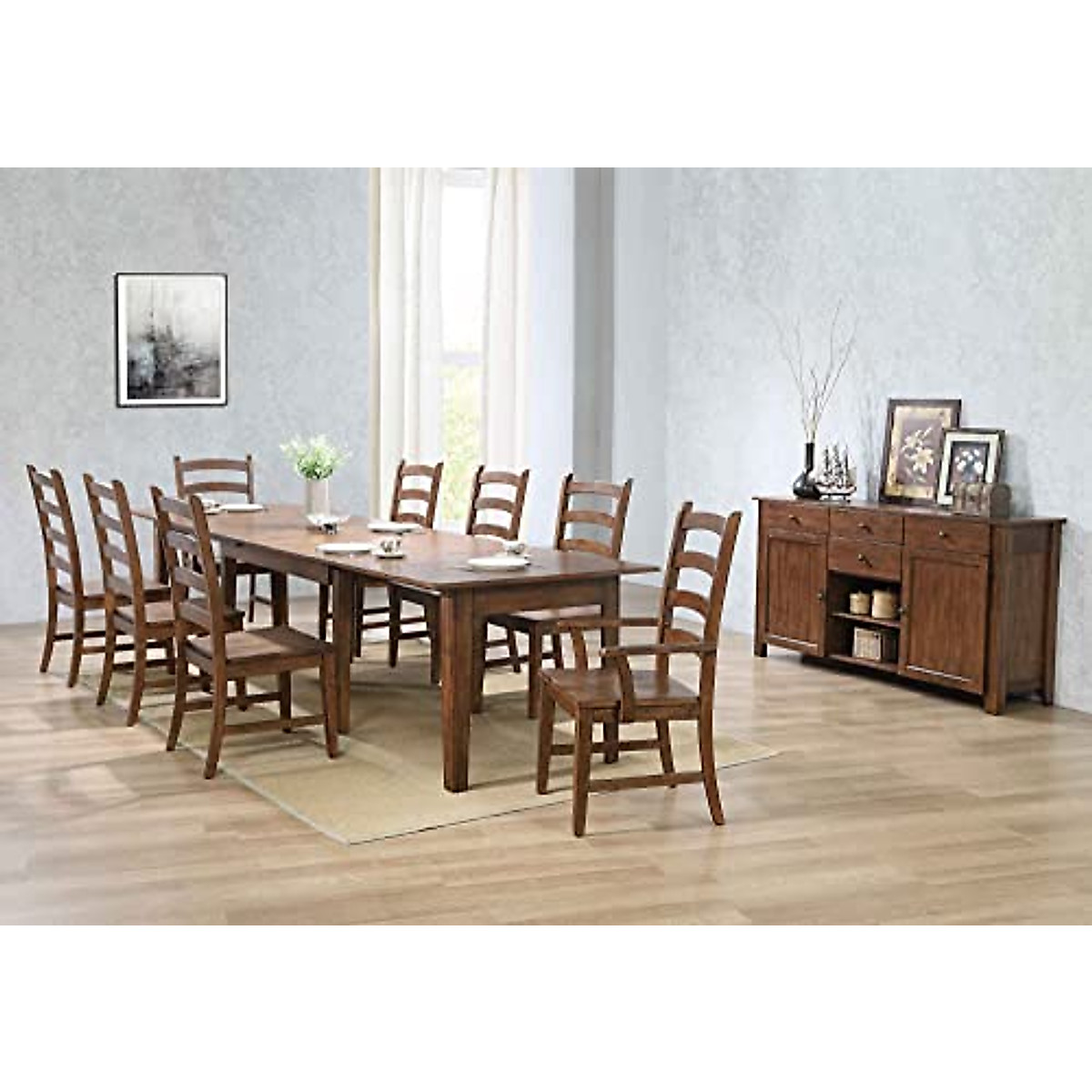 Sunset Trading Simply Brook Harvest Table, 3 Sizes, Amish Brown