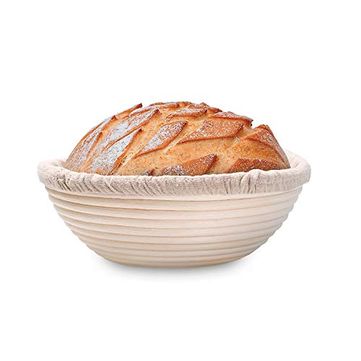 Mrs. Anderson's Baking, Round Brotform Bread-Proofing Basket, Palmwood Rattan