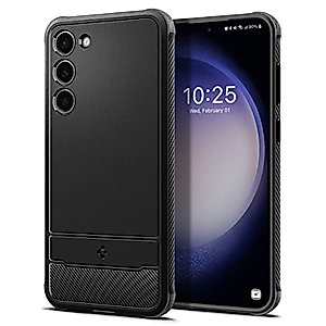 Spigen Rugged Armor Designed for Galaxy S23 Plus Case (2023) - Matte Black