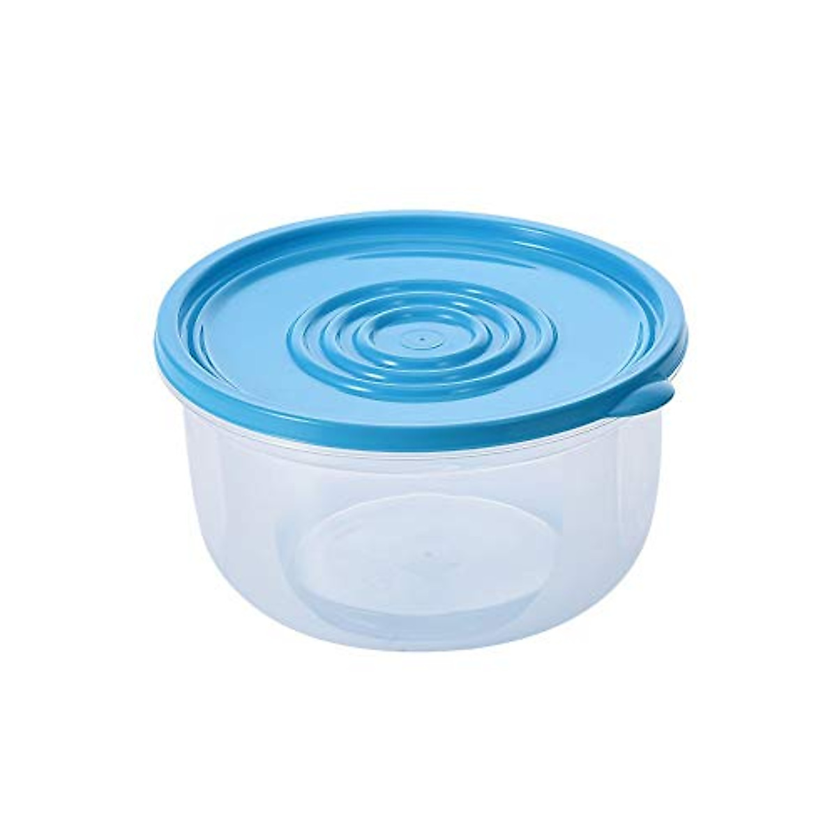 Food Storage Containers, 5 Pcs Round Rainbow Plastic Takeaway Bowl Set Food Storage Containers with Lids