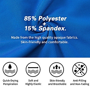 Yuerlian Men's Long Sleeve Compression Shirts Sports Rash Guard Base Layer Athletic Workout Shirt Gym Tops Undershirts Blue