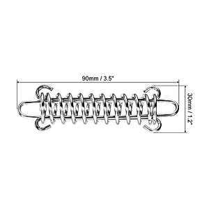 MECCANIXITY Tent Spring Buckle, 90x30mm Heavy Type Stainless Steel Rope Tensioner Accessories for Awning Tarps Wire Racks, Pack of 10