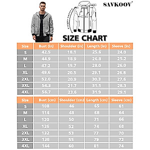 SAVKOOV Mens Lightweight Hoodie Full Zip Sweatshirt Casual Jacket Coat Gray