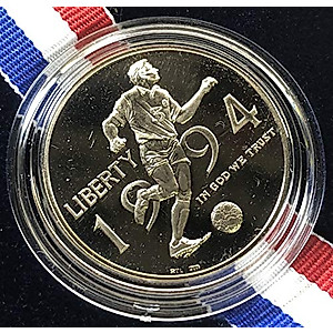 1994 P World Cup Soccer Comes in US Mint Box Half Dollar Proof US Mint