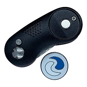 NuRich Golf Divot Repair Tool and Magnetic Ball Marker Golfer Accessory, Kids Men and Women All-Metal with Pop Up Button Golf Ball Marker Tools | Carry Inside Golf Bag or in Golfer Pocket