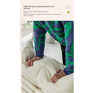 1987vroma Whether You want to take a nap on a sunny afternoon or stay at home watching TV, it can provide You with a comfortable experience (Black micro leather,sofa)