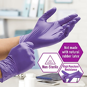 MedPride Powder-Free Nitrile Exam Gloves, Medium, Box/100