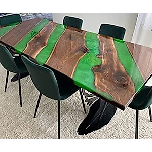 Epoxy Table, Live Edge Wooden Table, Natural Wood,Dining table, Natural Epoxy Table, Resin Table, Epoxy Resin River Table