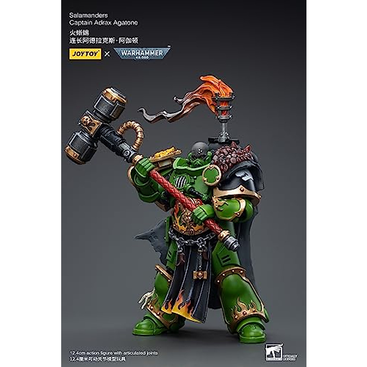 JoyToy Warhammer 40K: Salamanders Captain Adrax Agatone 1:18 Scale Action Figure