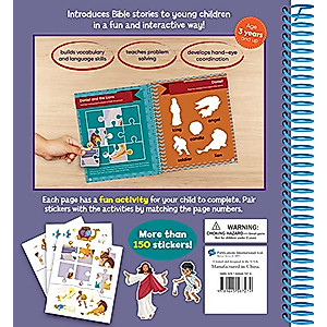 Brain Games - Sticker Activity: Bible (For Kids Ages 3-6)