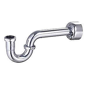 Kingston Brass CC8141 Circlet 1-1/4-inch Brass P-Trap, 18 Gauge, Polished Chrome