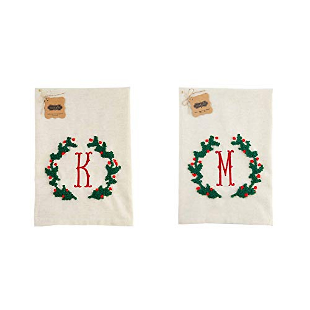 Mud Pie G Initial French Knot Towel
