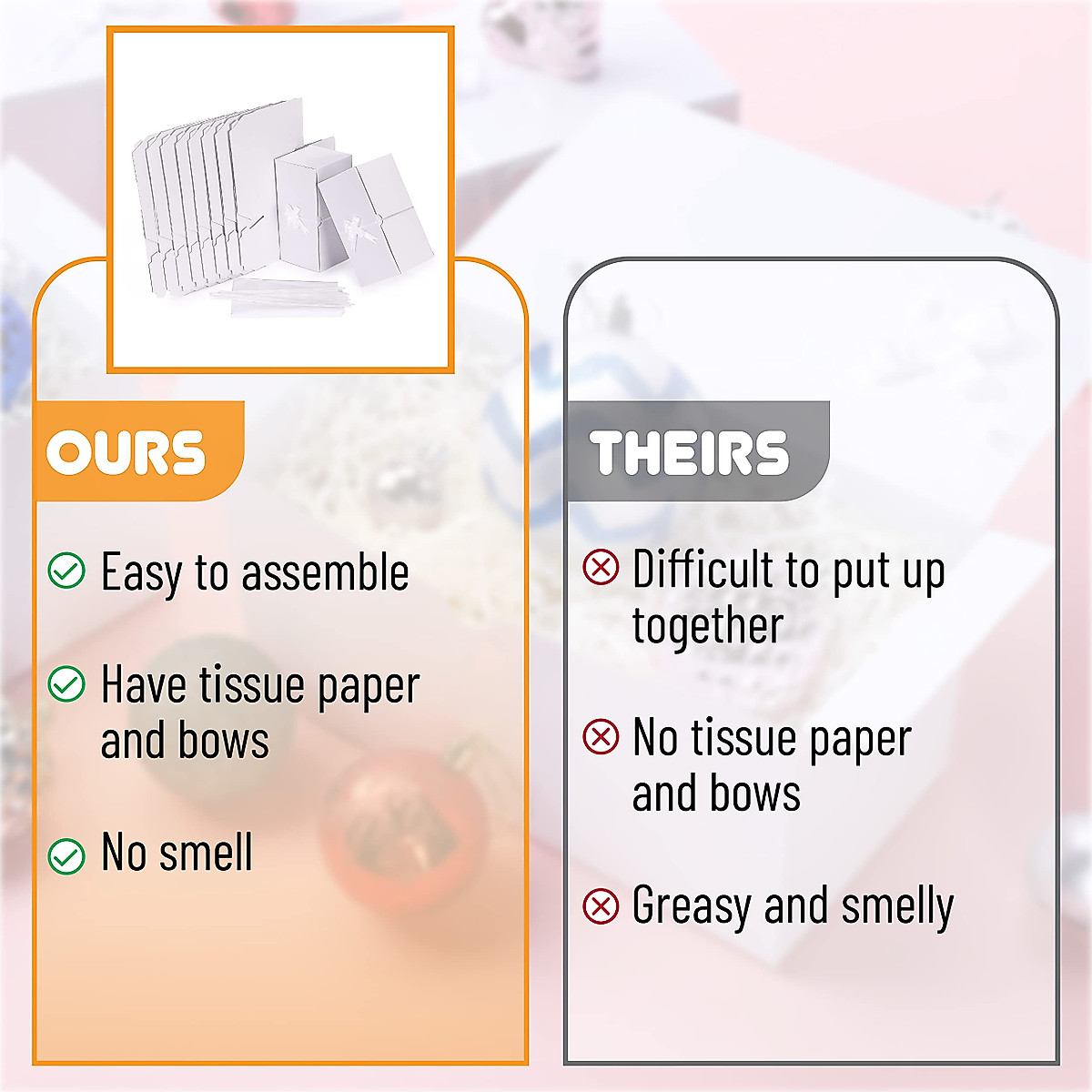 MPFY- Gift Box, 10 Pack, 9x4.5x4.5Inch, White, Gift Boxes with Lids, Bridesmaid Proposal Box, Gift Boxes for Presents, Small Gift Boxes, Bridesmaid Box, White Gift Boxes, White Box, Gift Box with Lid