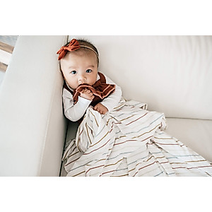 Copper Pearl Large Premium Knit Baby Swaddle Receiving Blanket Piper
