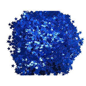 250 Grams Glitter Star Confetti, 20mm Metallic Stars, Foil Table Confetti For Wedding Decoraions Birthday Party Festival Supplies (Blue)
