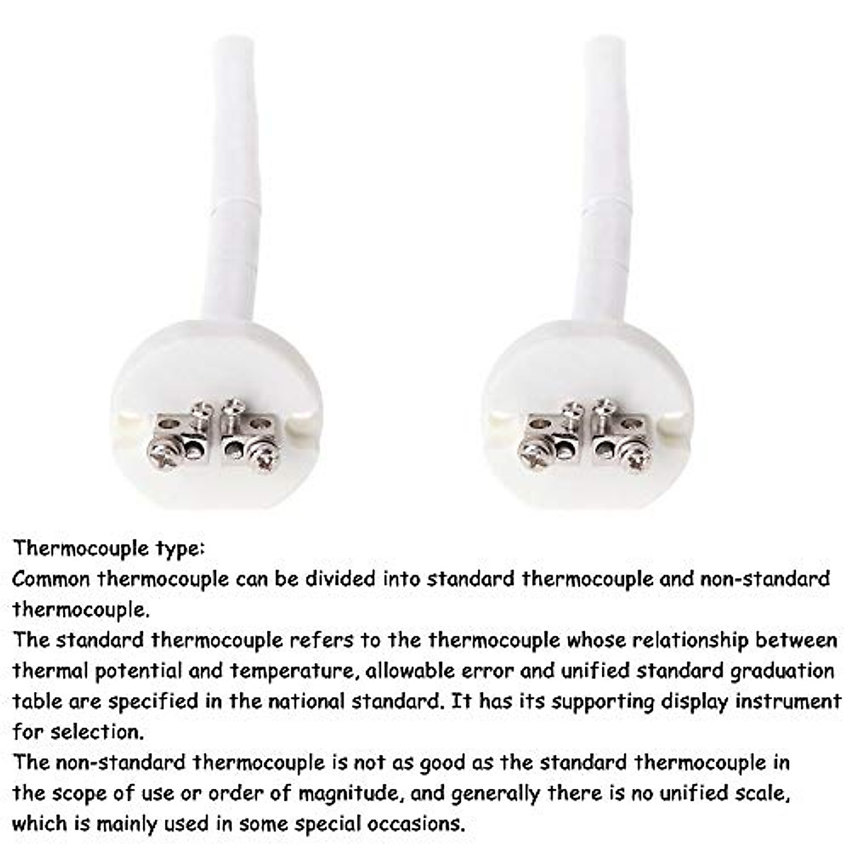 Acxico 1Pcs High Temperature K Type Thermocouple Sensor for Ceramic Kiln Furnace Muffle Furnace Electric Furnace Oven