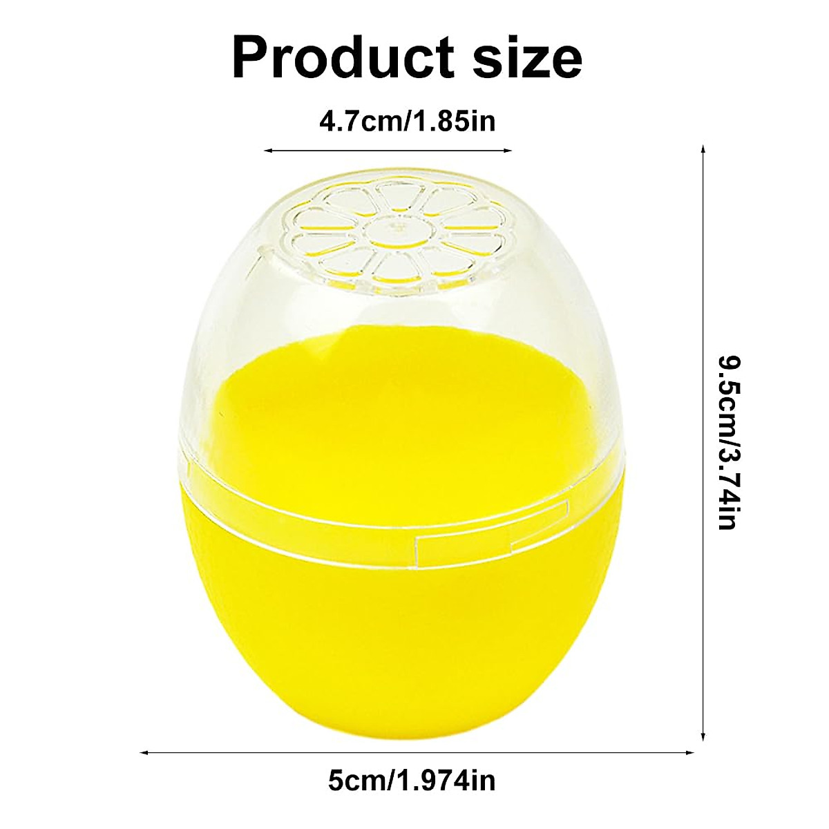 JIANWEI Lemon Keeper Lemon Saver, Lemon Storage Containers Reusable Lemon Holder Organizer, Kitchen Storage Container Safe Transparent Lid(Yellow)