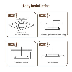 ALOVECO LED RV Lights, 12V Led Lights Dimmable Camper Interior Lights 3000K Ultra-Thin RV Lights Interior Waterproof 12 Volt LED Ceiling Lights Motorhome Sailboat Yacht Case of 8 Packs Warm White
