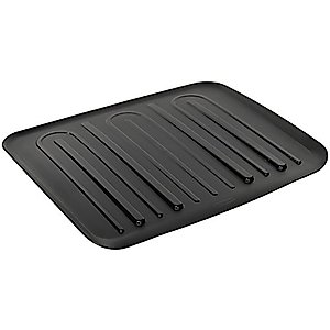 Rubbermaid Drain Board, Large, Black L3-1182-M6-BLA