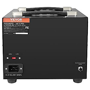 VEVOR Voltage Converter Transformer, 5000W, Heavy Duty Step Up/Down Transformer, Convert from 110 Volt to 220 Volt and from 220 Volt to 110 Volt, with US Outlet EU Outlet 5V USB Port, CE Certified