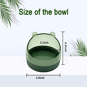 Hamster Food Bowl Acrylic Feeder Small Animal Water Dish and Feeding Bowl Prevent Tipping Moving for Hamster Gerbil Rat Dwarf Hamster Syrian Hamsters