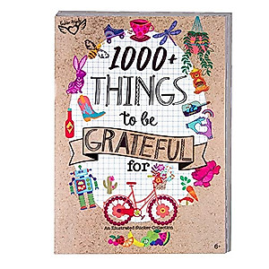 Fashion Angels Gratefulness Sticker Book - 1000+ Things to be Grateful for Stickerbook - 40-Page Sticker Book, Fun Stickers for Scrapbooks, Planners, Gift and More! - Ages 6 and Up