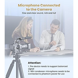 tisino XLR to 3.5mm Balanced Cable Adapter, Gold-Plated XLR Female to 1/8 inch Mini Jack Aux Mono Audio Cord for Shotgun or Condenser Microphones - 1ft