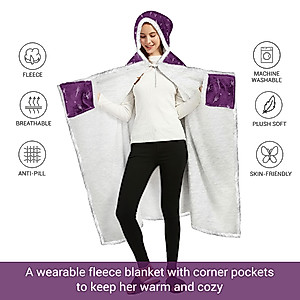 Bible Verse You Are Fleece Wearable Blanket Hoodie - Inspirational Christian Gifts for Women Mom Sister Female Her Wife - Birthday Gifts for Women - Women Gifts for Christmas