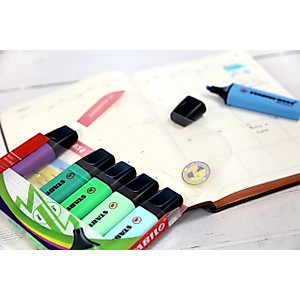 STABILO Highlighter BOSS ORIGINAL & Pastel - Wallet of 6 - Assorted Colours