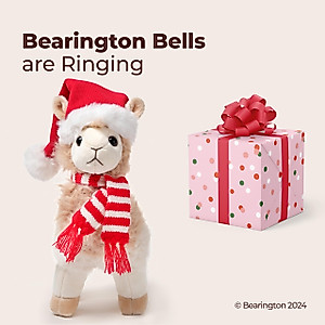 Bearington Holly The Holiday Llama Christmas Plush, 10 Inch Llama Stuffed Animal, Ideal Christmas Llama Gift for Toddlers, Kids & Teens