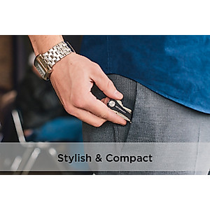 KeySmart Classic - Compact Key Holder and Keychain Organizer (up to 14 Keys) (Black)