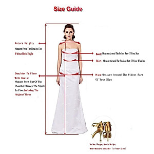 Abaowedding Women's Wedding Dress Lace Double V-Neck Sleeveless Evening Dress Ivory US 16