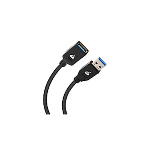 IOGEAR USB 3.0 Extension Cable Male to Female 12-Inch, G2LU3AMF