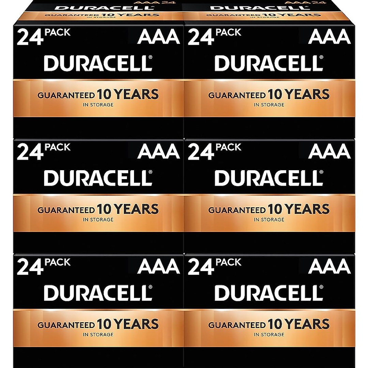 Duracell MN2400BKD CopperTop Alkaline Batteries, AAA, 144/CT