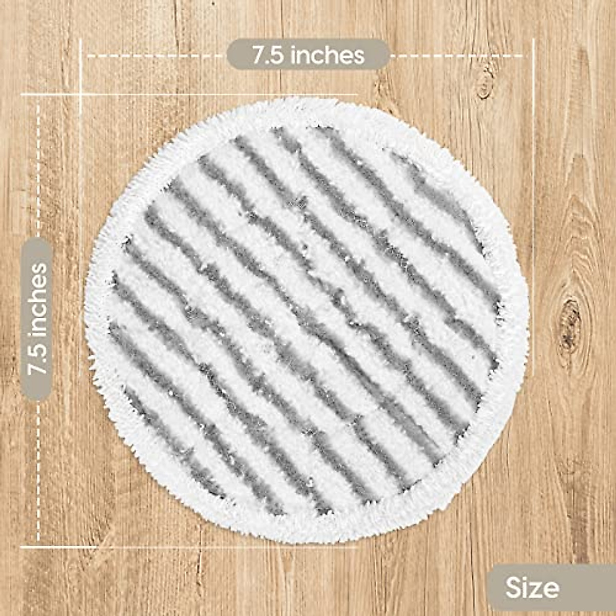 Trajihye 6 Pack Shark S7000AMZ Steam Mop Pads Replacement - Steam Mop Pads for Shark S7000 Series, S7000 S7000AMZ S7001 S7001TGT Steam Mop, Steam & Scrub All-in-One Hard Floor Steam Mop(6 Packs)