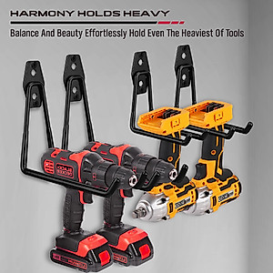 Garage Tool Storage Wall Hook Assortment Set: 15PCS Heavy Duty Large Hanger Garden Tool Organizer Ladder Bike Rack Yard Tool Holder Shed Shovel Metal Screw Organization Bicycle Steel Bracket