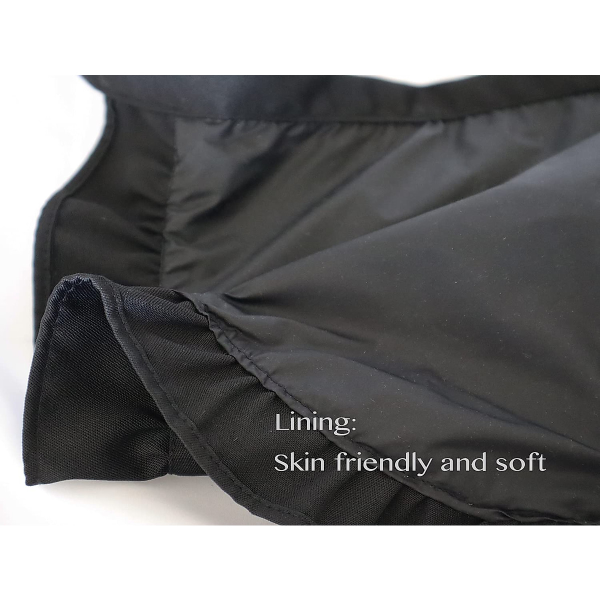 Black Waist Apron Vintage Ruffle Half Apron 1950s Retro Cute Apron for Women with Pocket