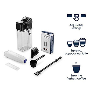 DeLonghi ECAM44660B Eletta Fully Automatic Espresso, Cappuccino and Coffee Machine with One Touch LatteCrema System and Milk Drinks Menu