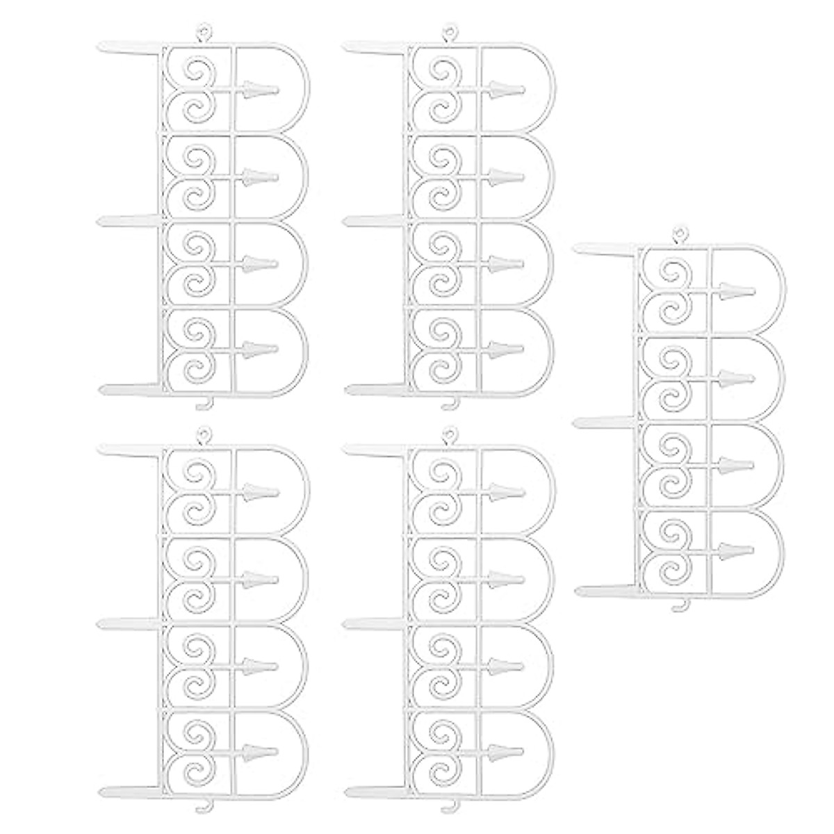 Small Decorative Garden Fence, 5 Panels PP Wire Fencing Border, Flower Edging Border Fence for Outdoor Yard Pathway Patio Landscape