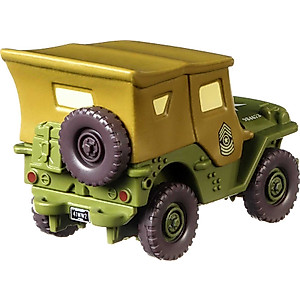 Disney Cars Toys Toys Sarge, Miniature, Collectible Racecar Automobile Toys Based on Cars Toys Movies, for Kids Age 3 and Older, Multicolor