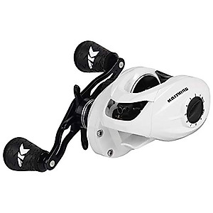 KastKing Crixus Baitcasting Reels,Glacier White,6.5:1 Gear Ratio,Right Handed Fishing Reel