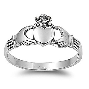 925 Sterling Silver Benediction of the Claddagh Ring Size 7