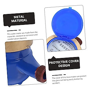 BUGUUYO Water Flow Meter Water Tablw Engineering Water Meter Water Tablr Water Table Water Tabke Dn15 Horizontal Water Meters Rit Synthetic Home Use Water Meter Garden Water Meter