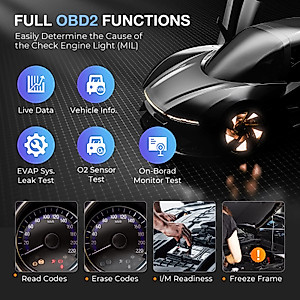 2024 Autel ML629 OBD2 Scanner ABS SRS Engine Transmission Diagnoses OBD II Full Functions Upgraded Version of AL519/AL619/ ML619 for DIYers Professionals