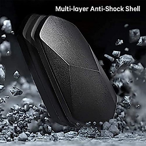 BANGE Sling Bag Waterproof Safe Protect Shell Crossbady Bag Backpack, Biking Hiking Travel Shoulder Bag (Black with USB)