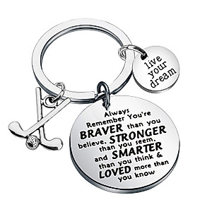 BNQL Golf Keychain Golfer Gifts for Golf Lover Golfing Gifts for Golf Player Golf Team Club Gifts